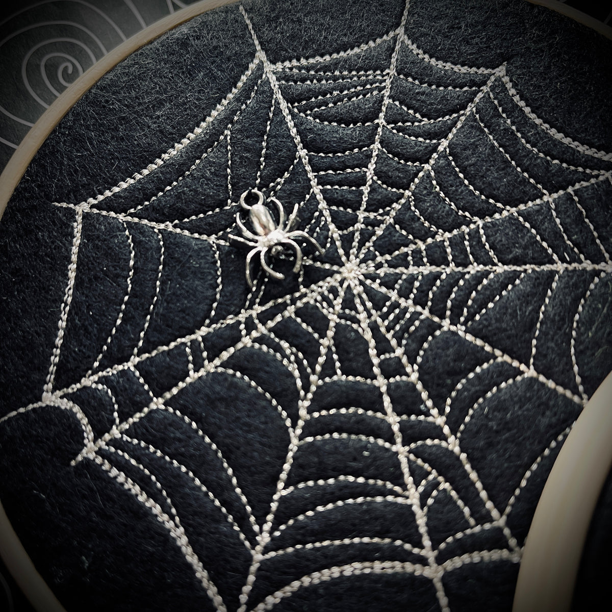 Cobweb Embroidered Hoop – The Crafty BurrEato