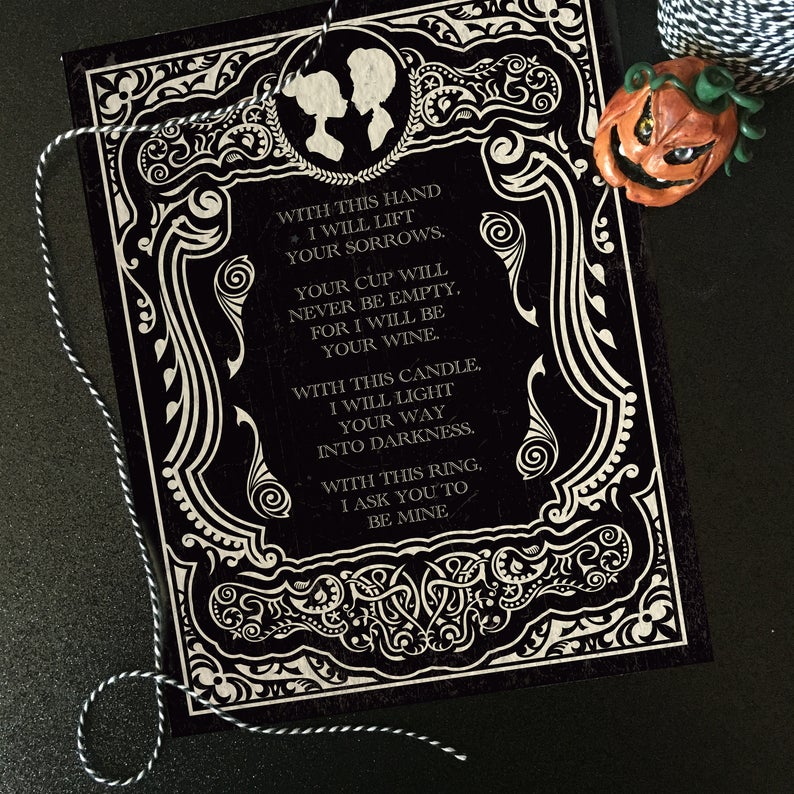 Corpse Bride Wedding Vows – The Crafty BurrEato